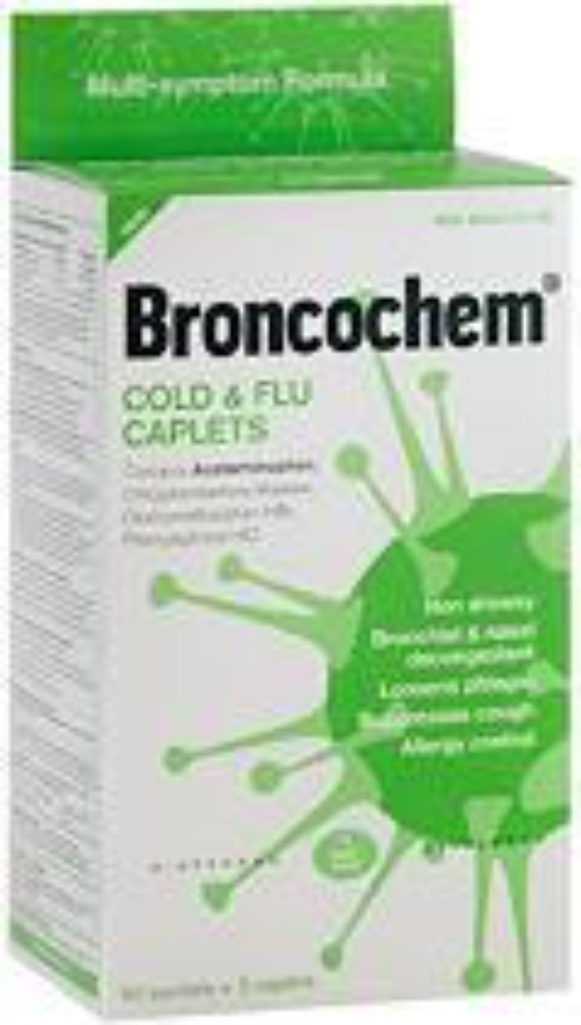 Global Corp Broncochem Cold & Flu Display (Green) - YRCart